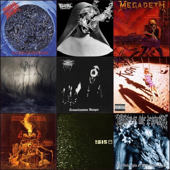 Metal Music Collage